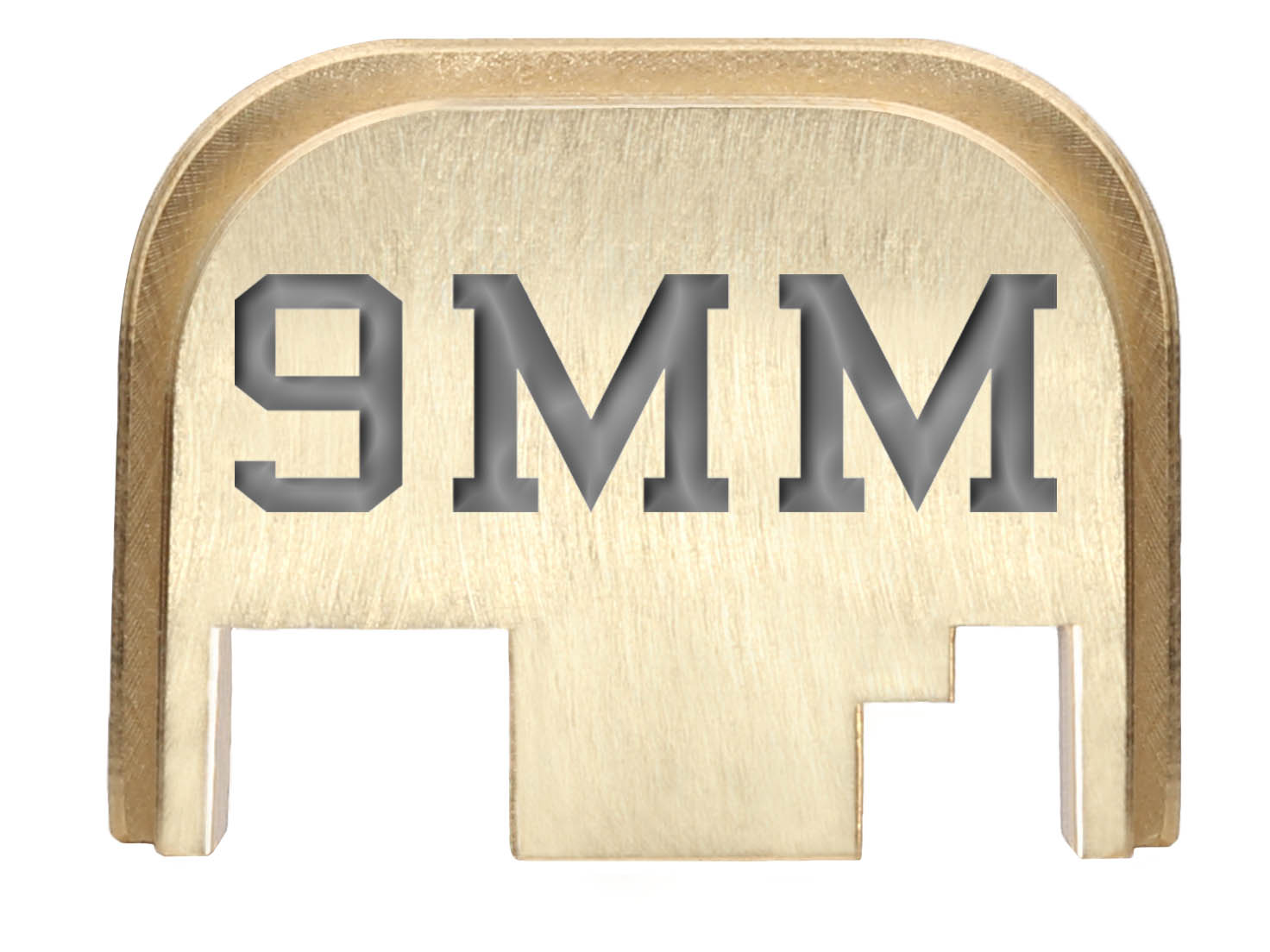 NDZ Glock 17 19 22 23 26 34 40 Gen 1-4 Brass Rear Slide Plate Silver ...