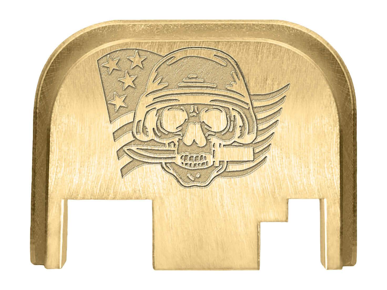 NDZ Glock 17 19 Gen 1-4 Slide Cover Back Plate Brass - Engraved ...