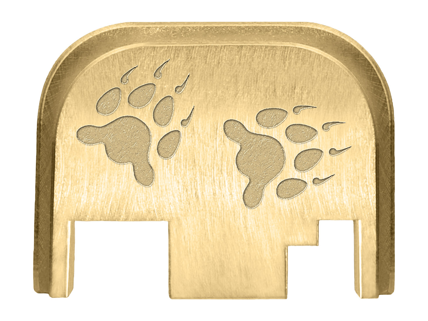NDZ Glock 17 19 Gen 1-4 Slide Cover Backplate Brass - Engraved Outdoor ...