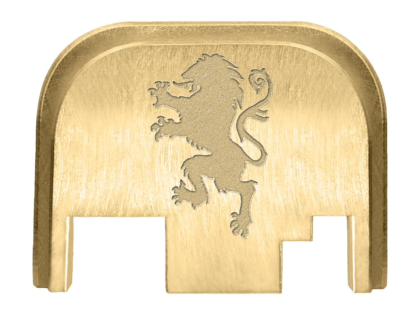 NDZ Glock 17 19 Gen 1-4 Slide Cover Backplate Brass - Engraved Outdoor ...
