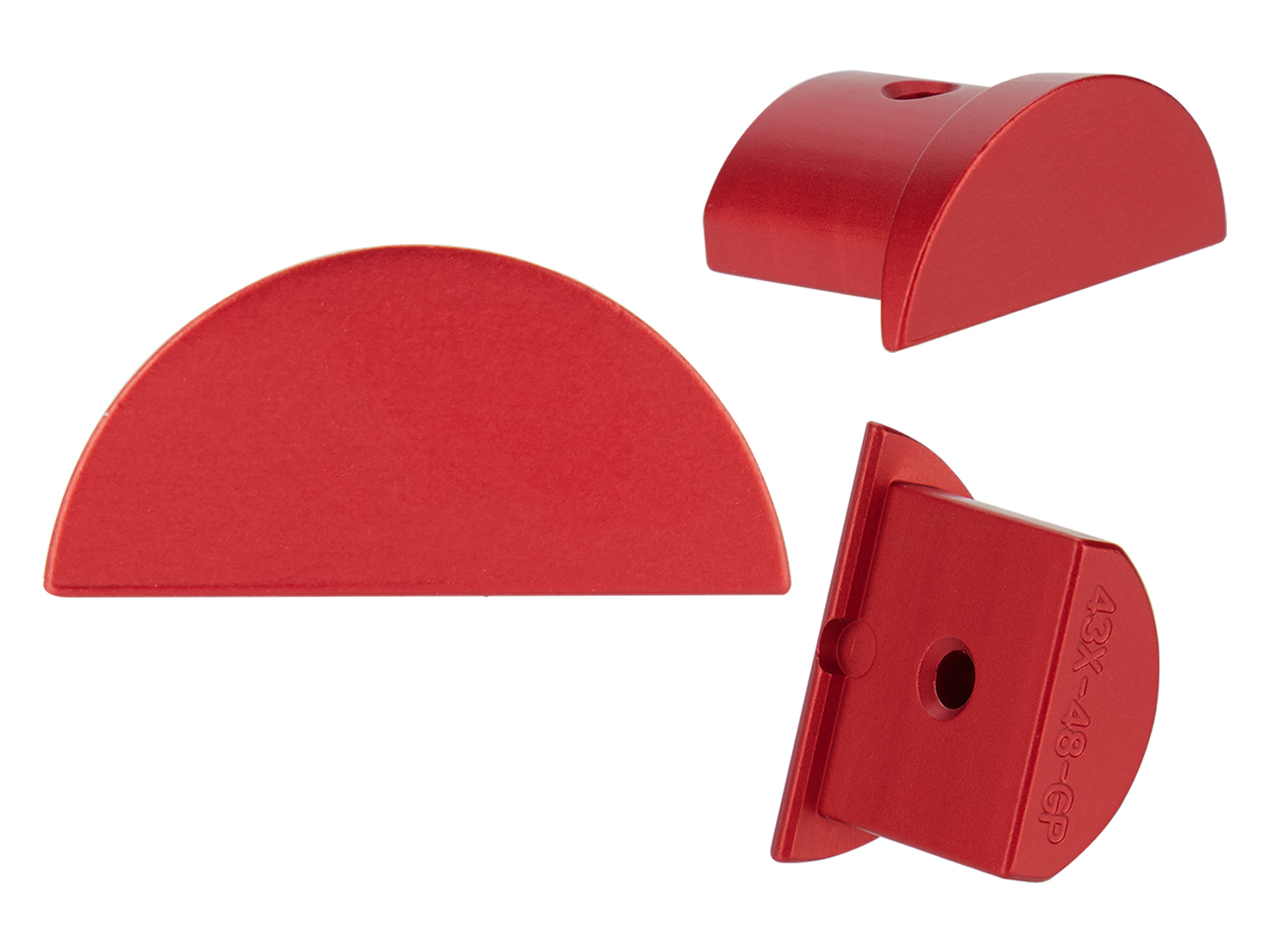 NDZ Glock 43X 48 9mm Grip Frame Slug Plug Aluminum USA Made Gun ...