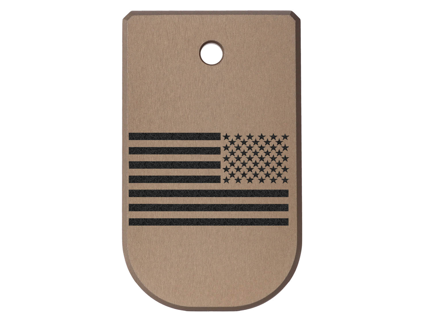 NDZ Glock 43X 48 Magazine Base Plate Aluminum FDE, Black Engravings | eBay