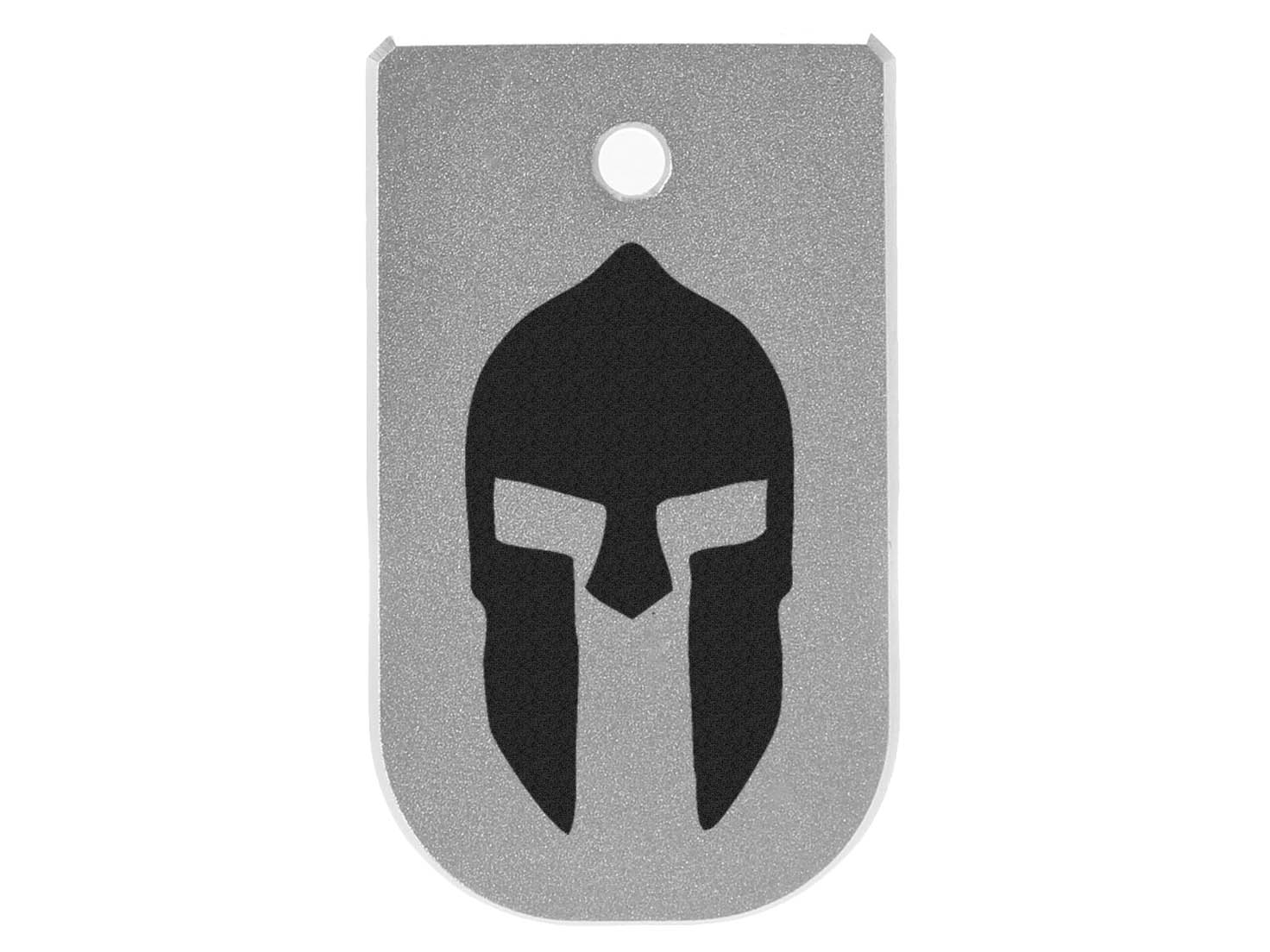 NDZ Glock 43X 48 Magazine Base Plate Aluminum Silver, Black Engravings ...