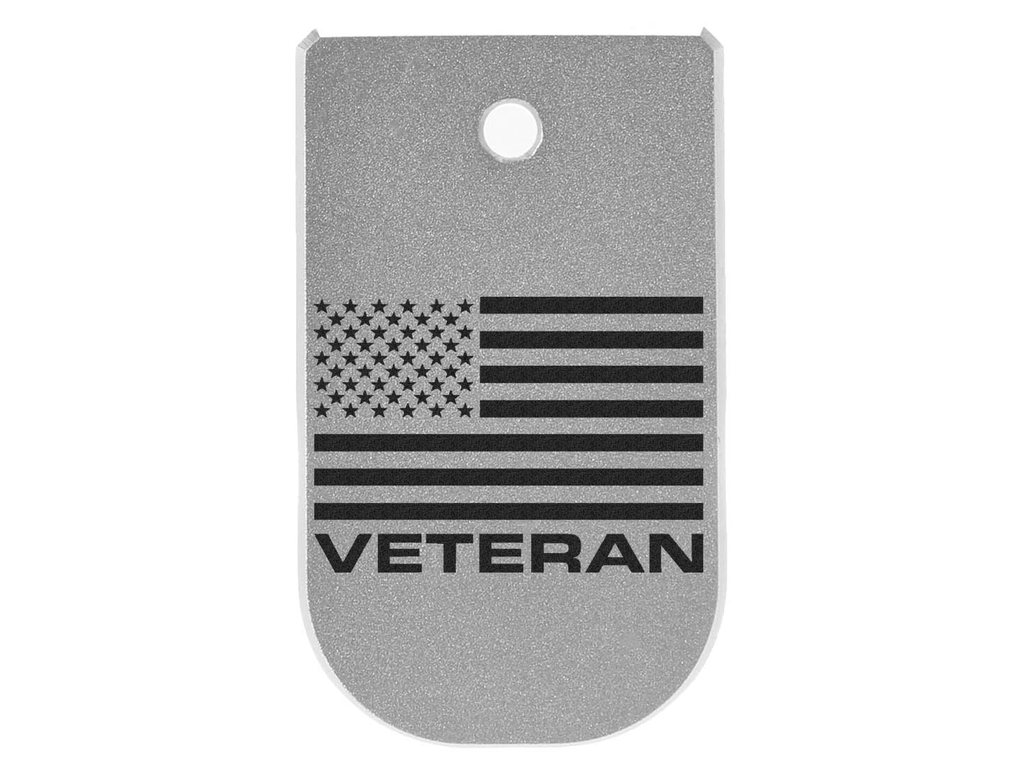 NDZ Glock 43X 48 Magazine Base Plate Aluminum Silver, Black Engravings ...