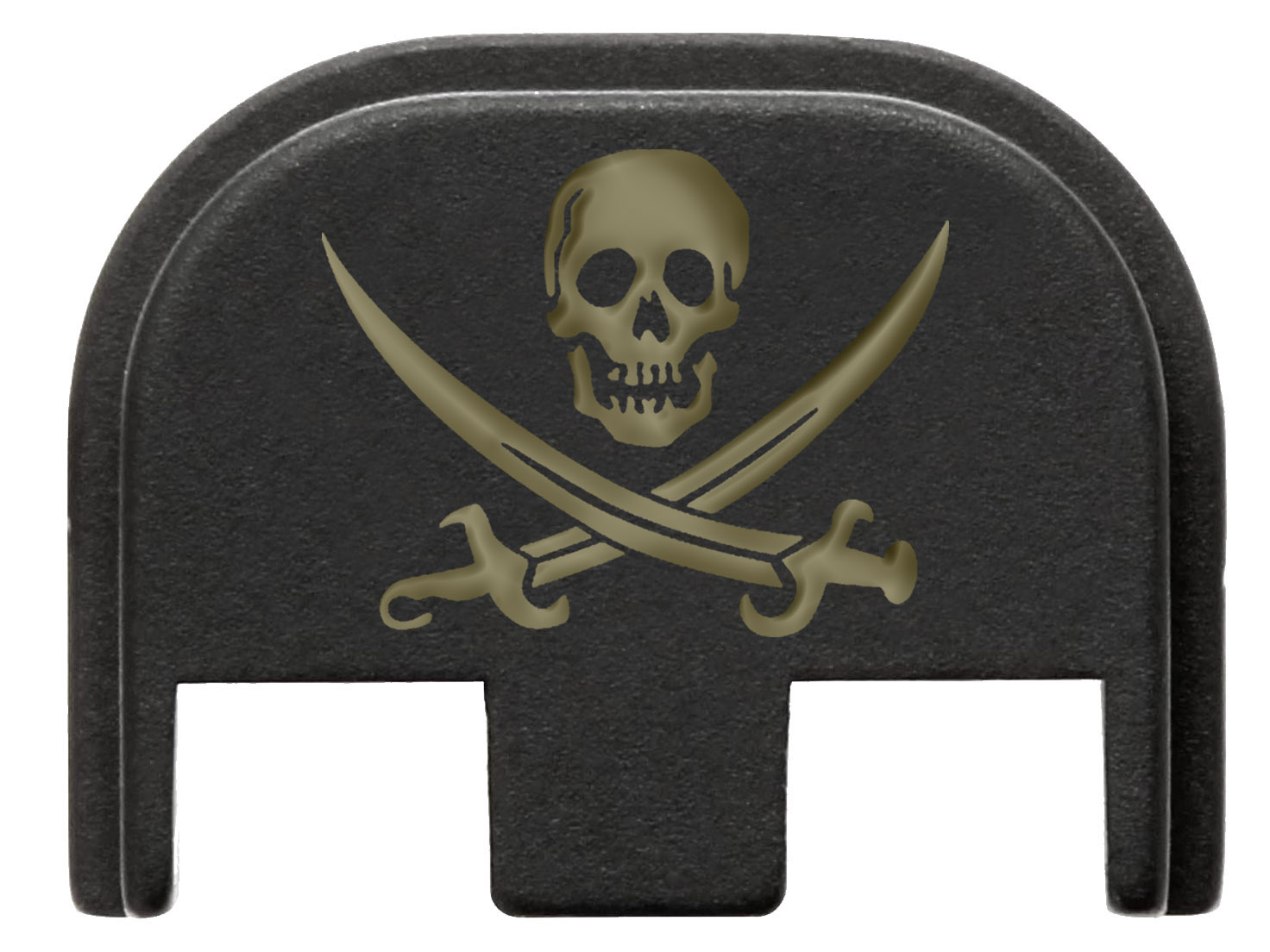 NDZ Slide Cover Backplate for Glock 17 19 26 45 Gen 5 Aluminum - Skull ...