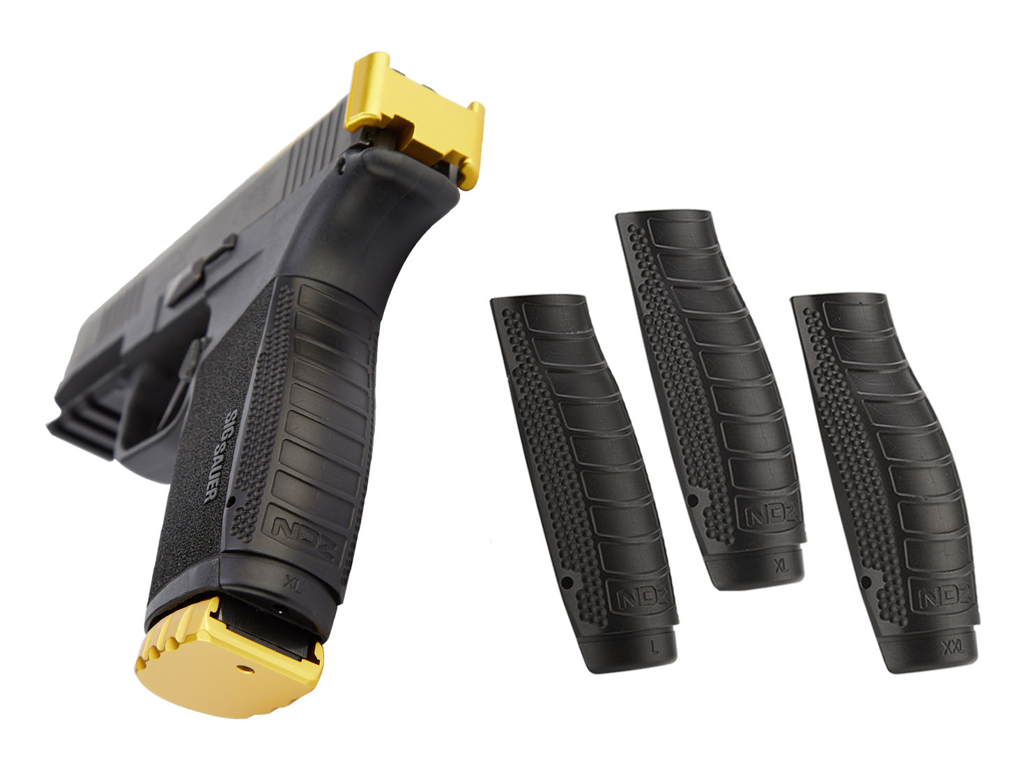 NDZ Sig P365 X Macro Fuse Aluminum Backstrap Textured Fully Rounded ...
